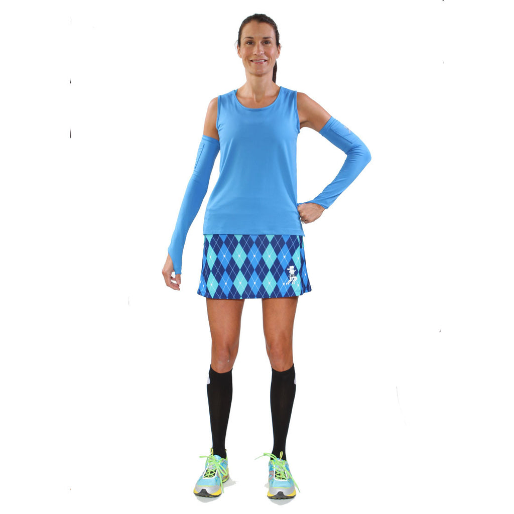 Preppy Blue Argyle Capri Skirt – RunningSkirts